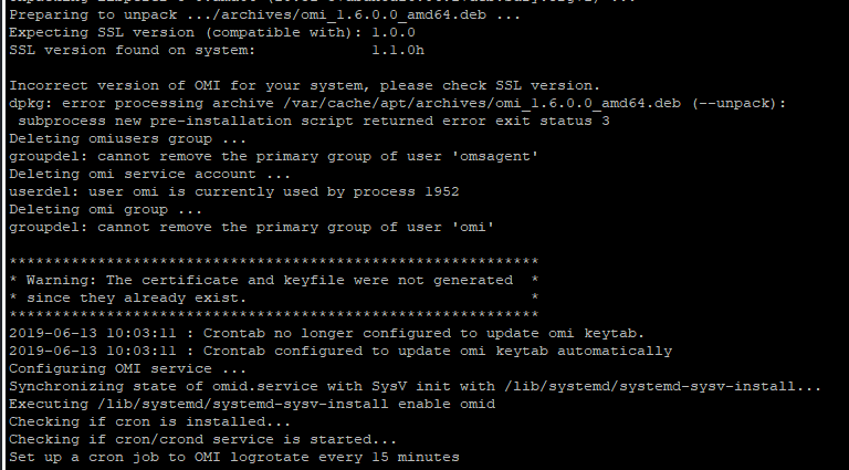 Incorrect version of OMI for your system · Issue #560 · microsoft/omi · GitHub