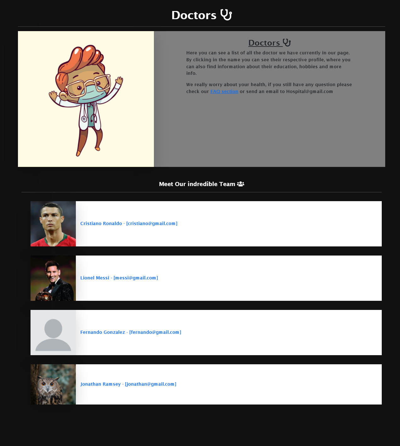 GitHub - misa301222/HospitalAppointments: Hospital Appointments WebPage Simulation Using Angular ...