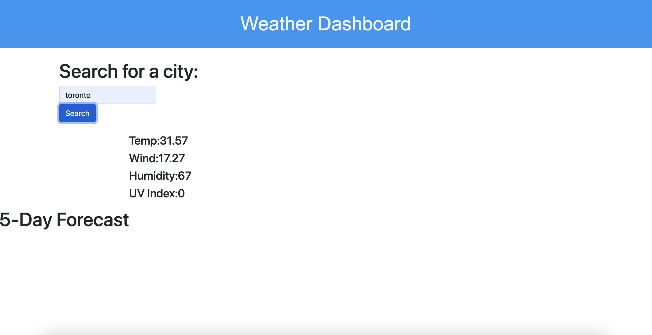 GitHub - marquessanchez/weather-dashboard