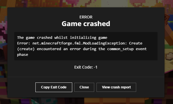 Error encountered during common setup · Issue #5228 · Creators-of-Create/Create · GitHub
