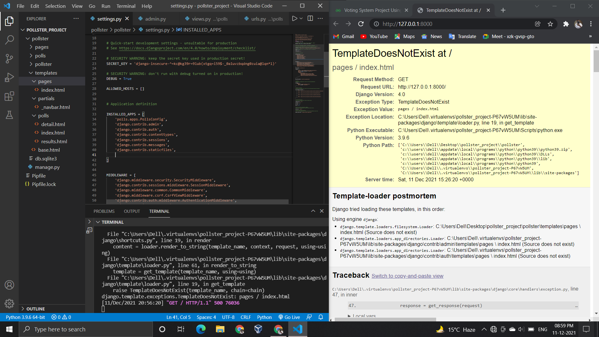 ERROR · Issue #8 · anuupadhyay/pollster-django-crash · GitHub