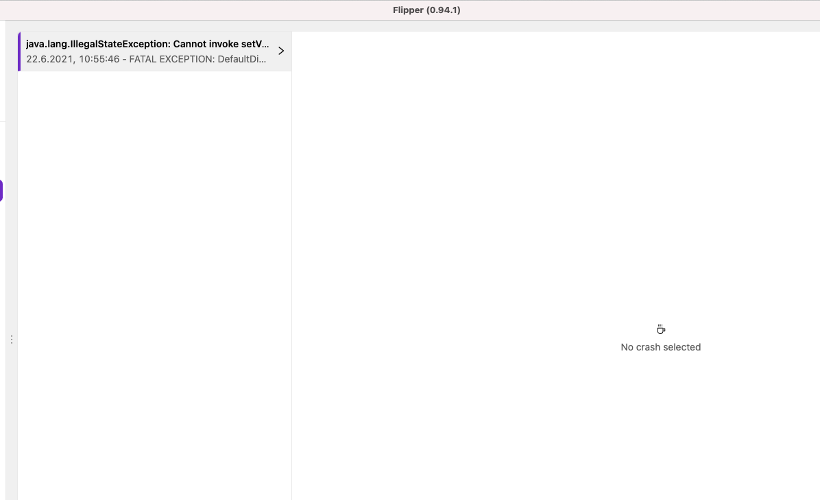 Macos Clicking On A Crash In Crash Reporter Does Not Open Stacktrace · Issue 2498 8431