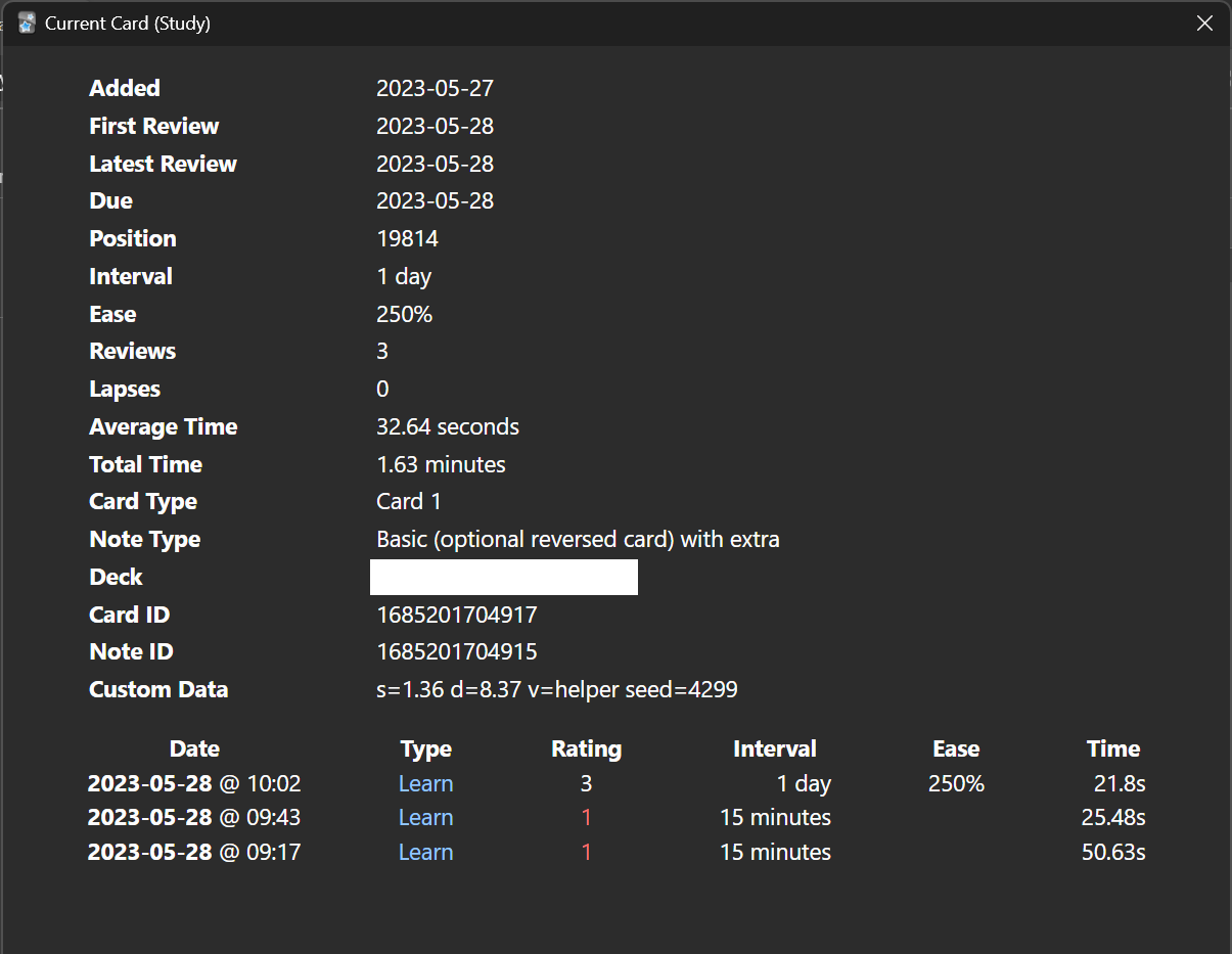 [Bug] Card first studied today is due today as review card after undo ...