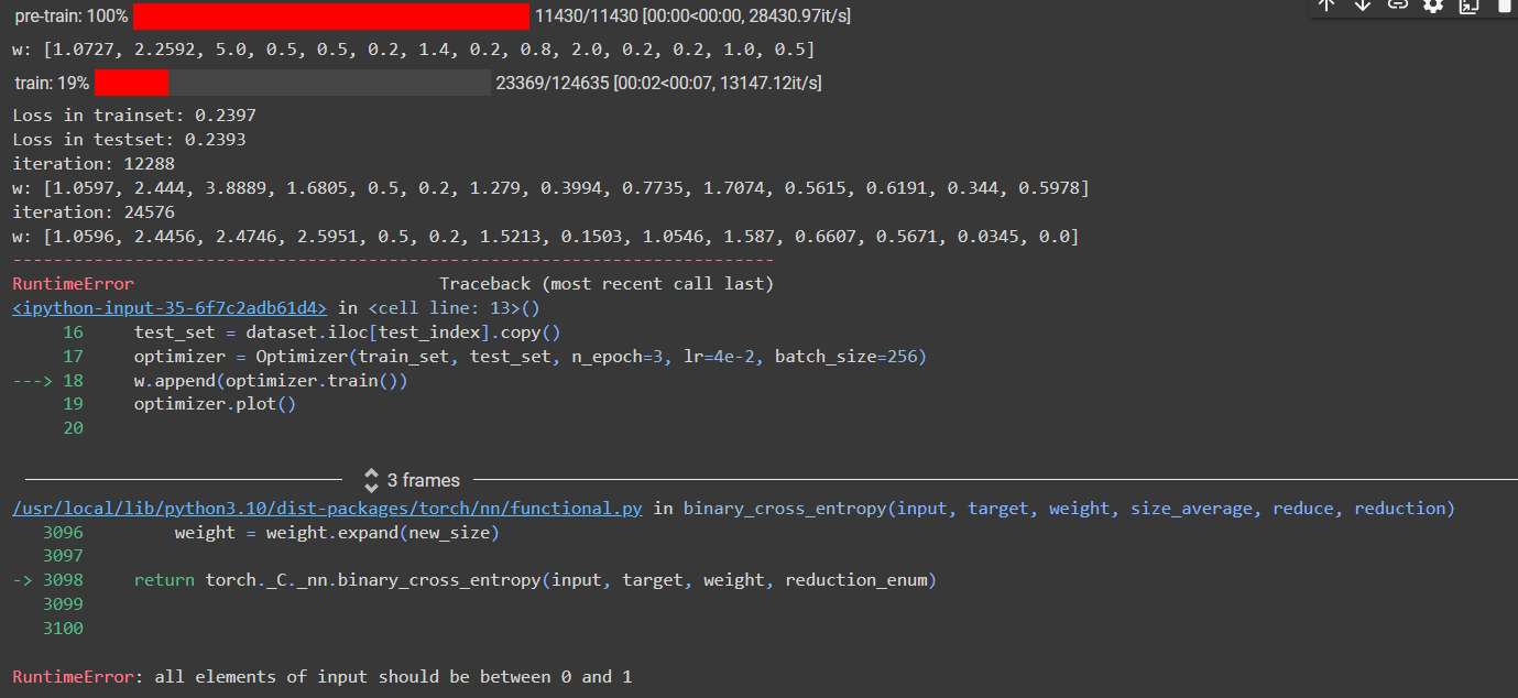 [Error] expected Tensor as element 1 in argument 0, but got int · Issue #278 · open-spaced ...