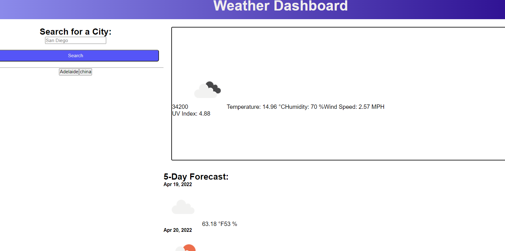 GitHub - Tim-Adcoder/Weather_Dashboard