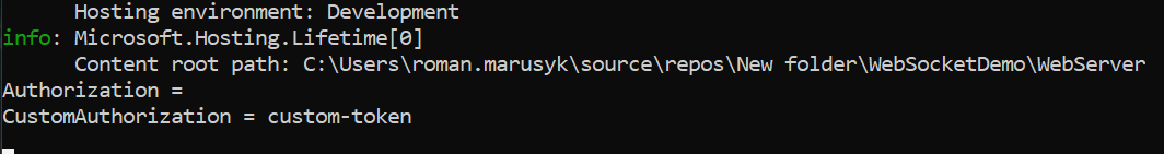 Authorization header is ignored in WebSocket request · Issue #35193 · dotnet/aspnetcore · GitHub