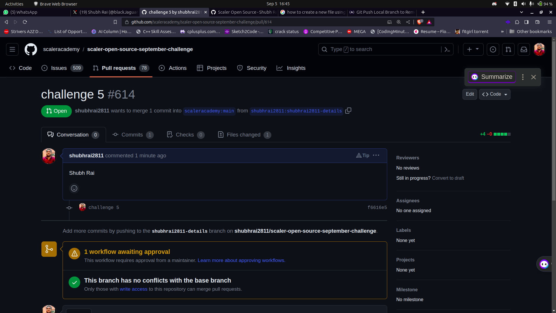 Scaler Open Source - Shubh Rai · Issue #45 · scaleracademy/scaler-open-source-september ...