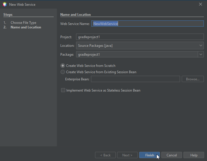 Cant Create A Webservice Class Via Assistant In A Gradle Project · Issue 4266 · Apache 