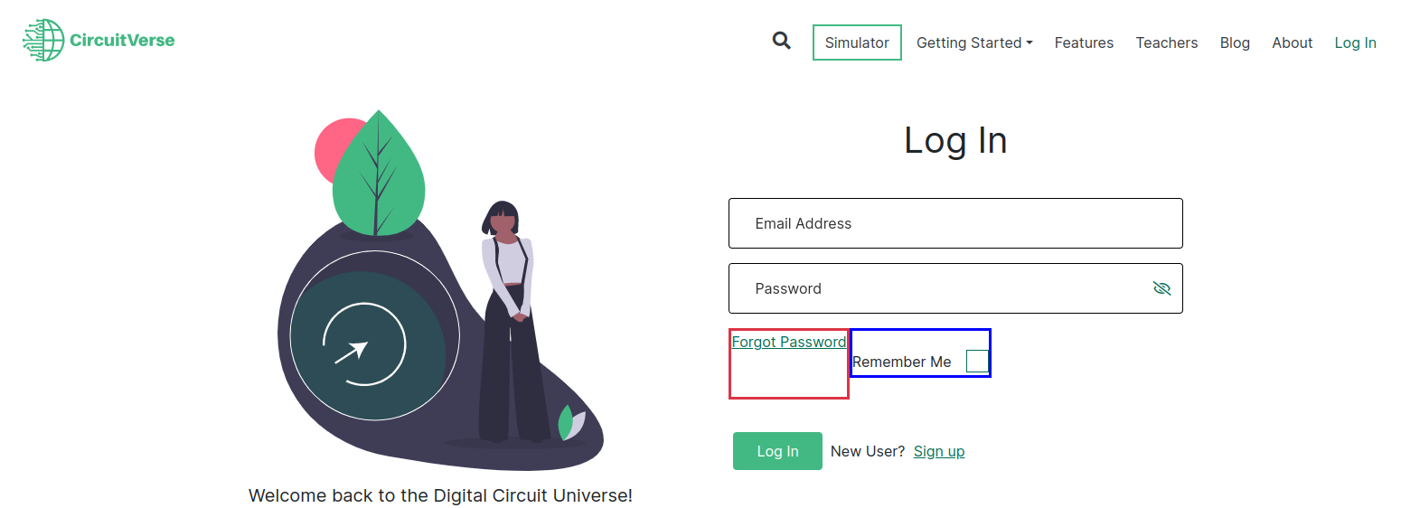 ui: login page revamp · Issue #3634 · CircuitVerse/CircuitVerse · GitHub