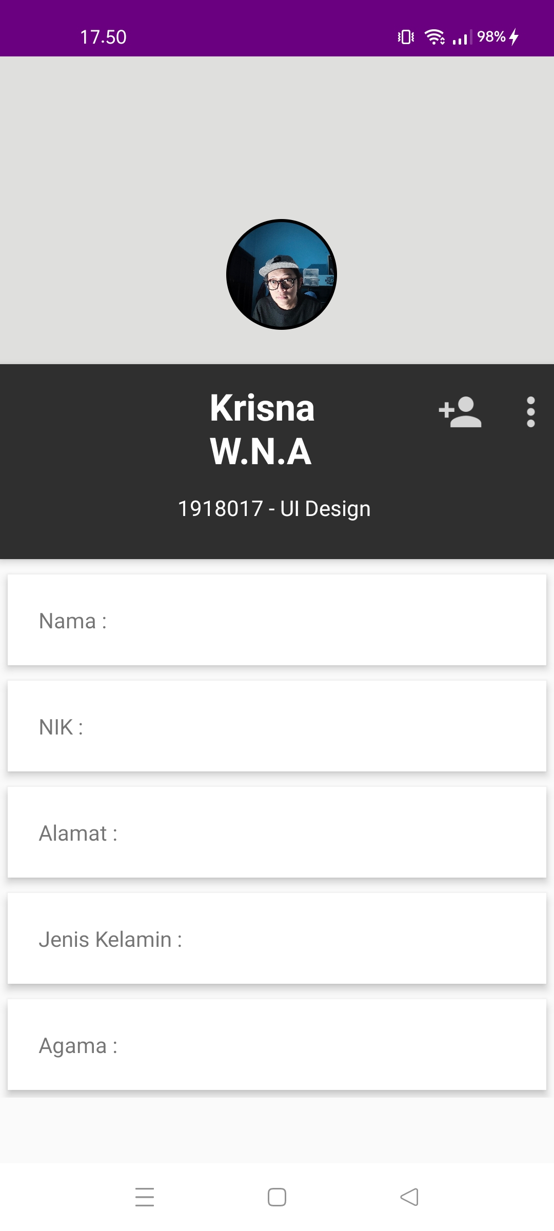 GitHub - Krisnawna/1918017-Tugas_Layout_Profile