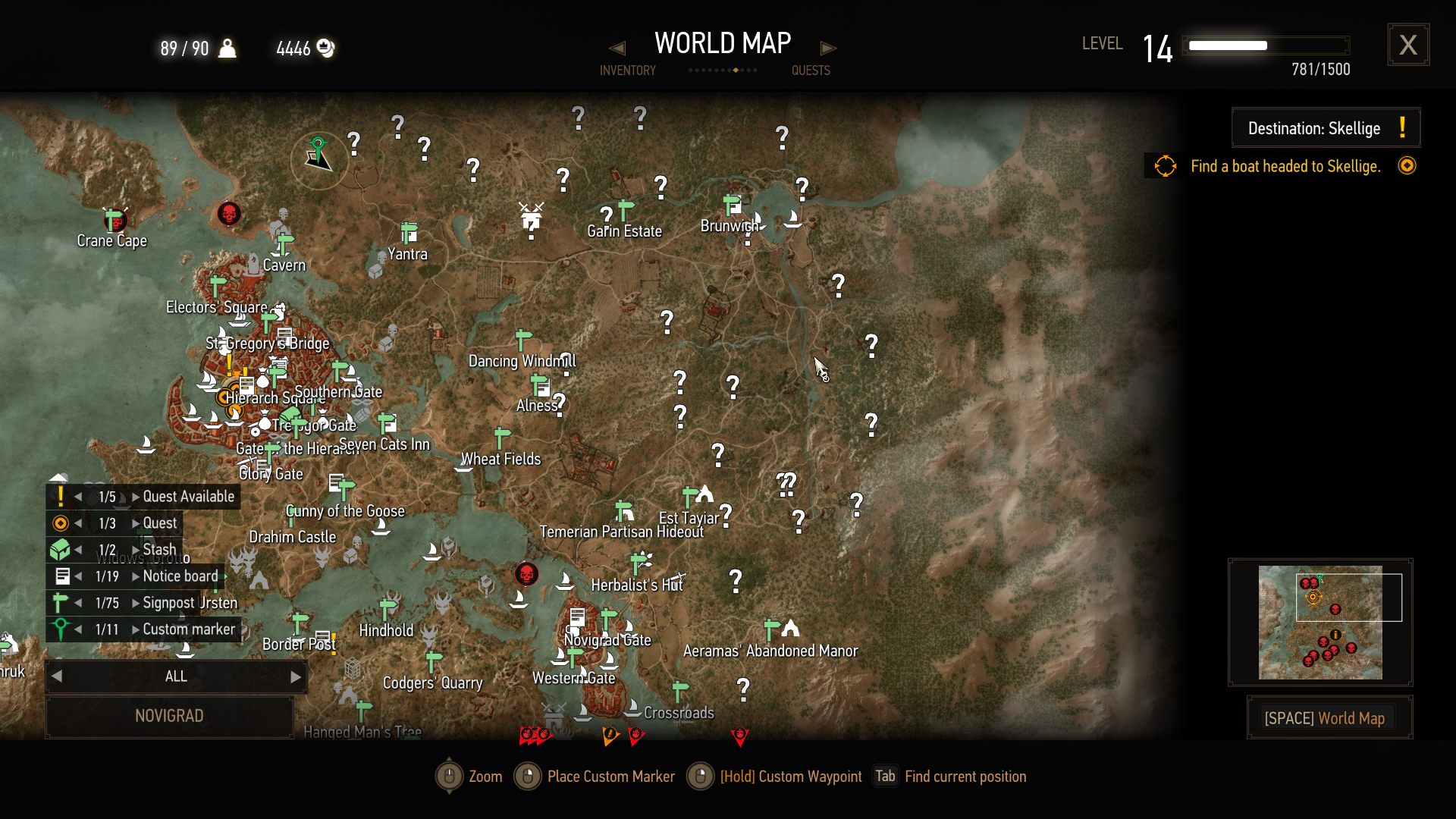 Missing ? locations on the right of Velen & Novigrad · Issue #161 ...