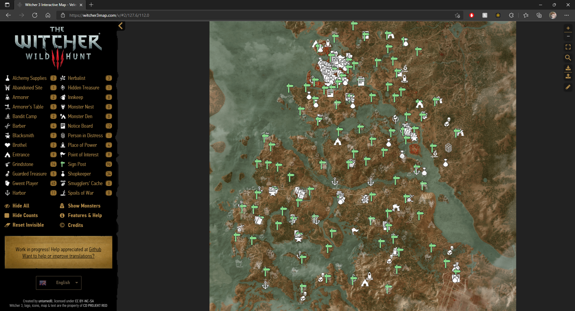 Missing ? locations on the right of Velen & Novigrad · Issue #161 · witcher3map/witcher3map · GitHub
