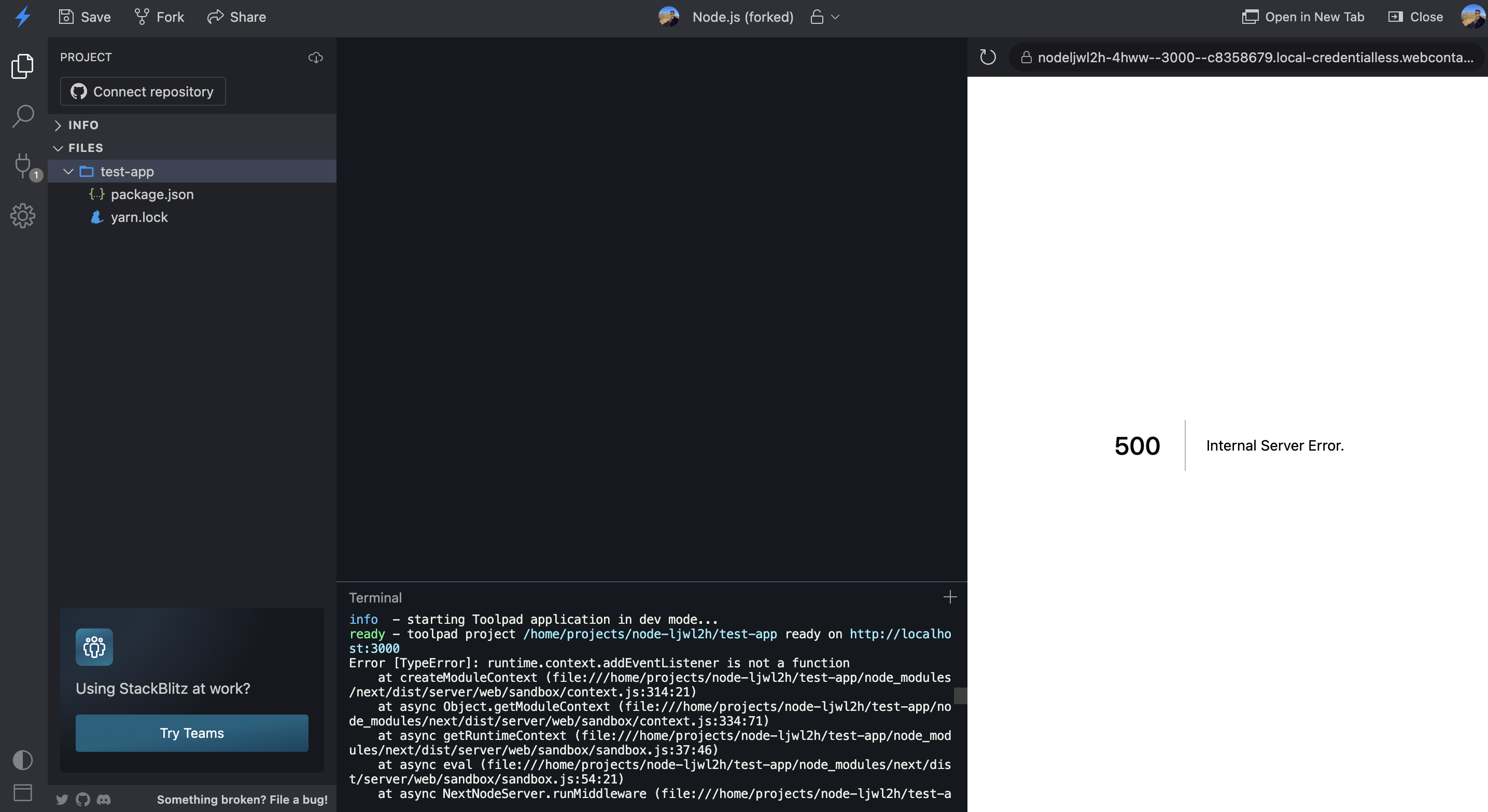 Enable Toolpad To Work On Stackblitz Codesandbox · Issue 1902 · Mui Mui Toolpad · Github