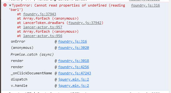 [BUG] NPC sheets occasionally stop loading · Issue #385 · Eranziel/foundryvtt-lancer · GitHub