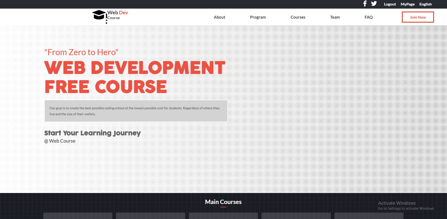 GitHub - TimmyChan99/WebDev_Course: A responsive website for free web development courses, based ...