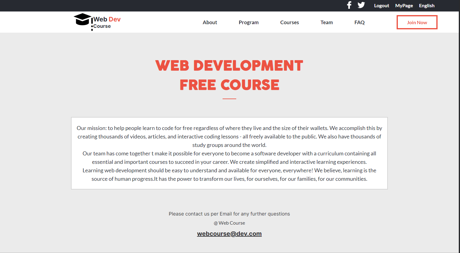 GitHub - TimmyChan99/WebDev_Course: A responsive website for free web development courses, based ...