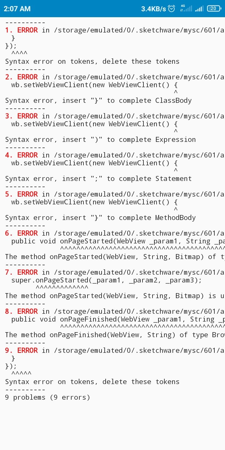 When I add a webview to Sketchware beta 6, there is an error while building the app · Issue #252 ...