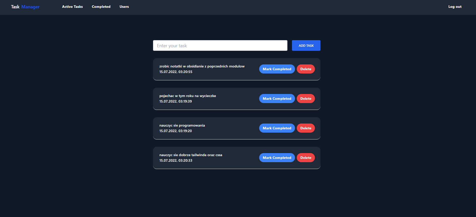 GitHub - RadoH87/Task-Manager-client: This is showcase of my ...