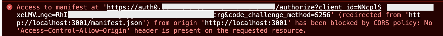CORS on manifest.json · Issue #1306 · auth0/nextjs-auth0 · GitHub