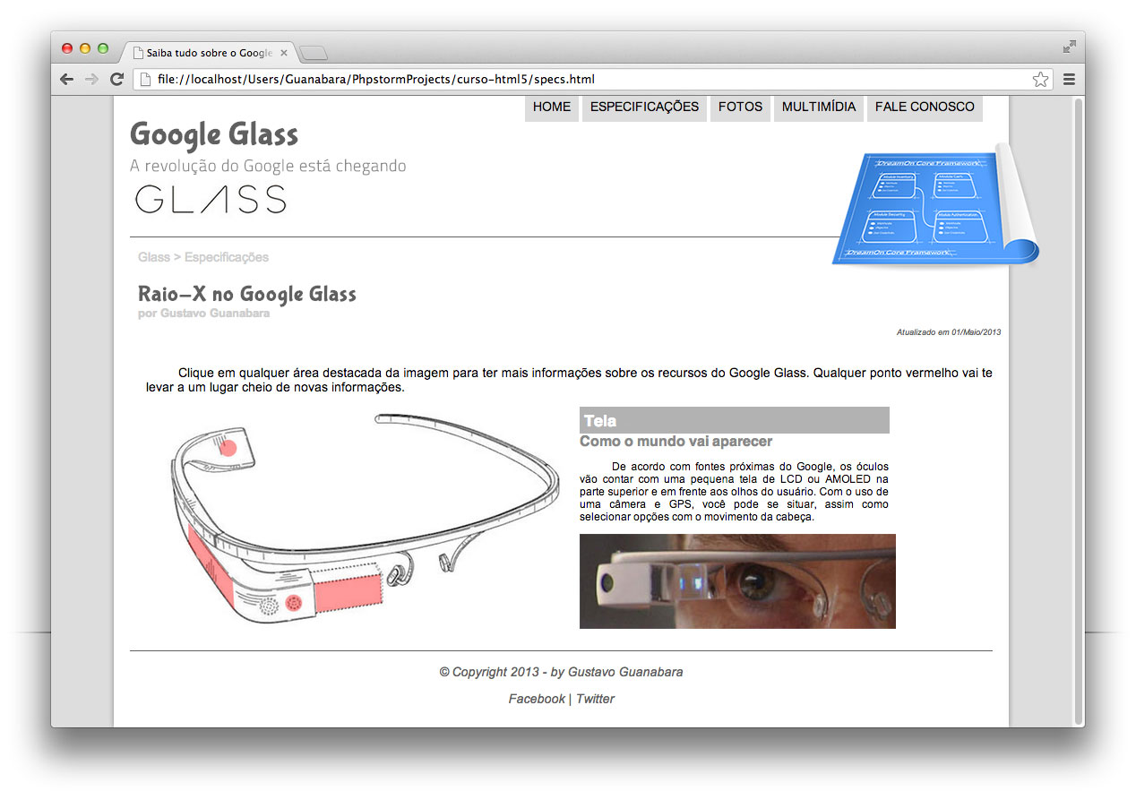 GitHub - GugolhoS/Google-Glass: Site criado com o curso em video de Gustavo Guanabara