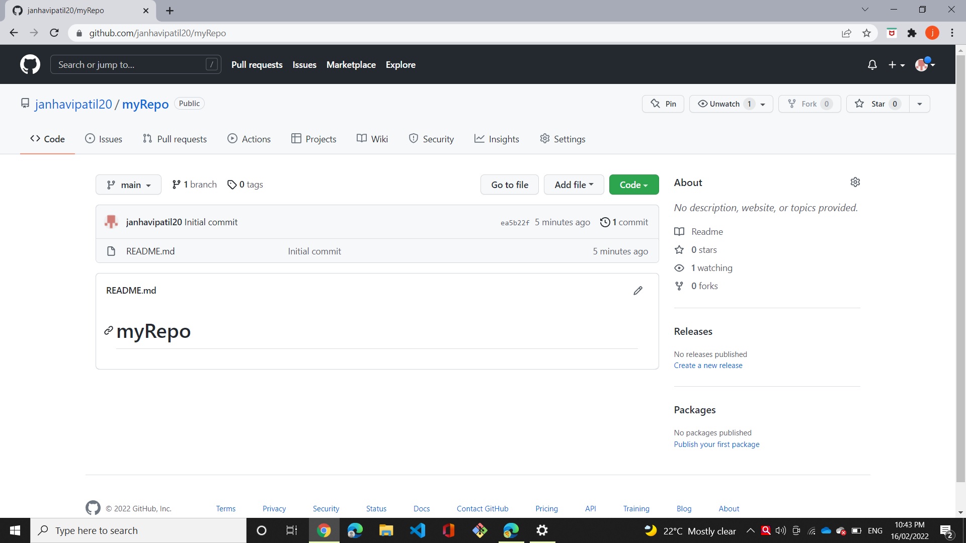 GitHub - janhavipatil20/myRepo