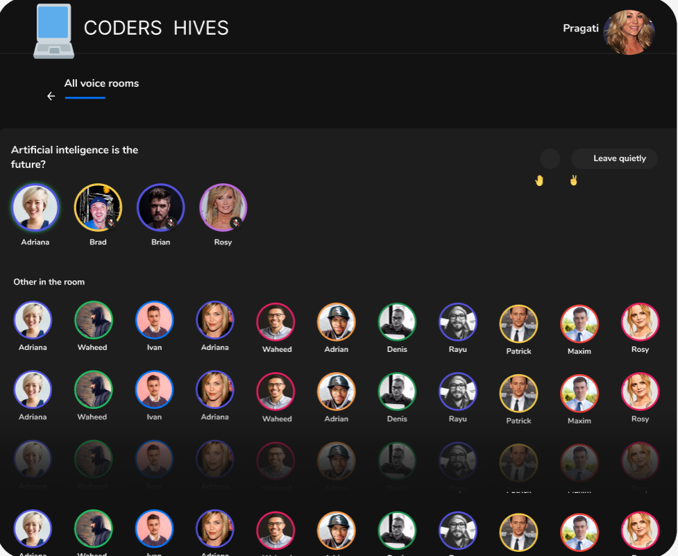 GitHub - Pragati1419/Coders-Hives: A real-time voice chat application for the users to discuss ...