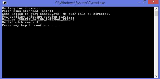 help me the cmd image is of when i run sndcpy with run as administrator ...