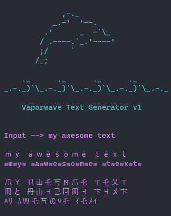 GitHub - pelmen77wave/vaporwave-text-generator