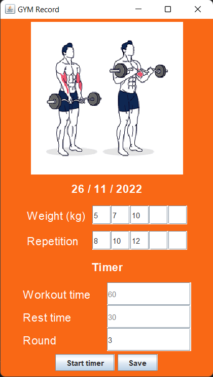 GitHub - aimanxzulkefli/GYM-Record: A program that record specific ...