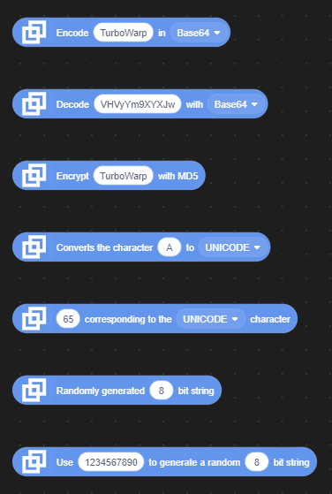 Add Encoding extension by SIPC · Pull Request #132 · TurboWarp/extensions · GitHub