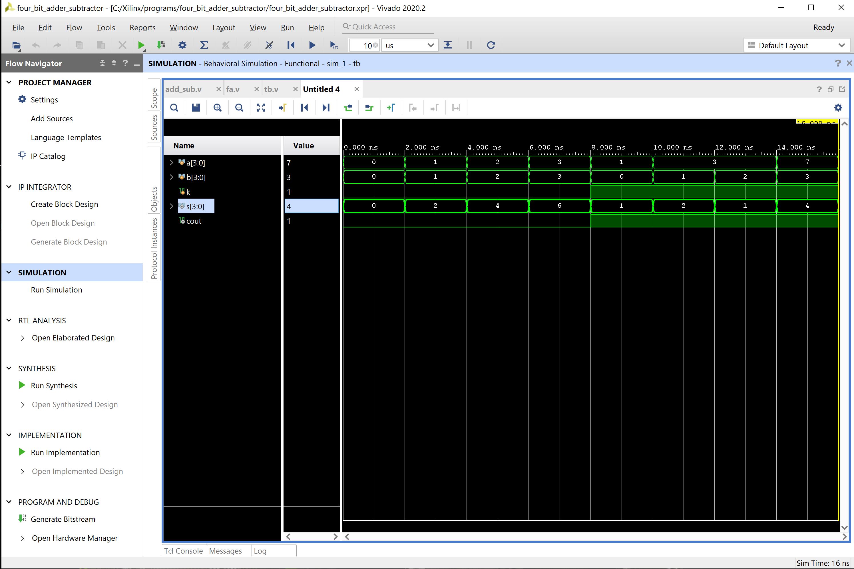 GitHub - MSpranab/4bit_adder_subtractor