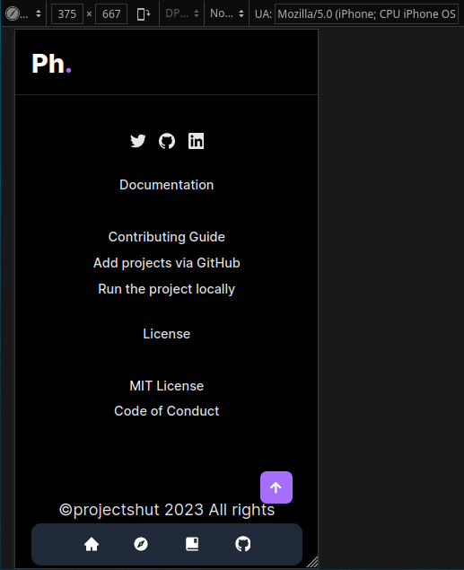 Bug Copyright Is Not Properly Visible For Mobiles 🪲 · Issue 1801 · Priyankarpalprojectshut 