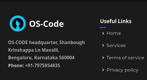 [Bug]: incorrect alignment of os-code heading and logo on footer 🪲 · Issue #1191 · OSCode ...