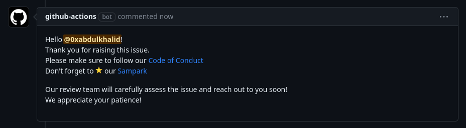 [Feature]: Implement workflow feature for greeting newly created issues 🚀🔥 · Issue #401 · Gaurav ...