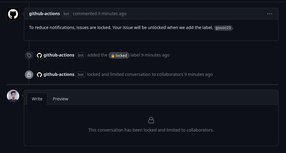 Refactor Github Actions Workflows For Issue Locking And Greetings ⚒️ · Issue 775