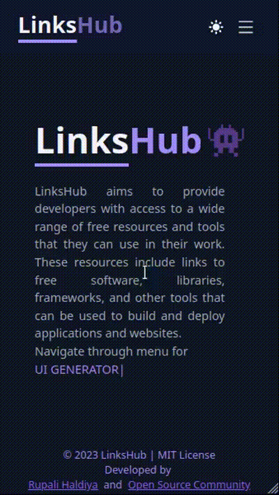 [BUG]: unwanted bottom margin for footer 🙅🏻 🚫 · Issue #2051 · rupali-codes/LinksHub · GitHub