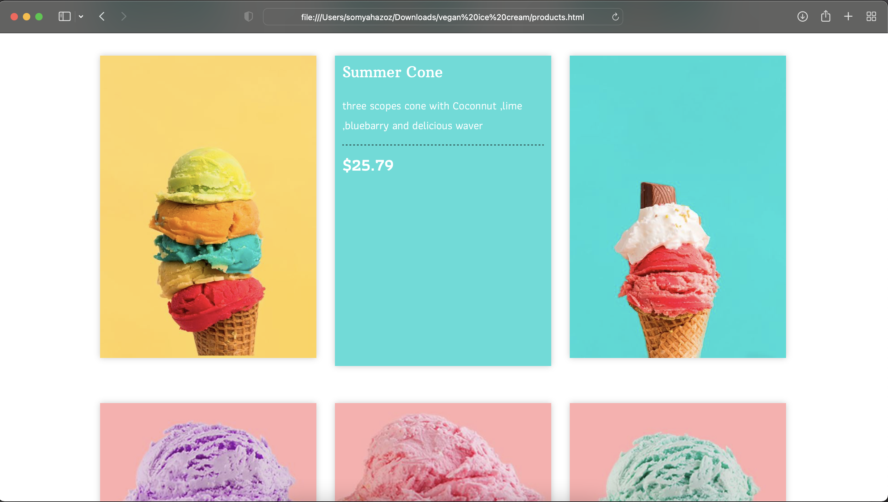 GitHub - SomyahAA/Vegan-IceCream-Website: Vegan IceCream is Multipage Ecommerce Website with ...