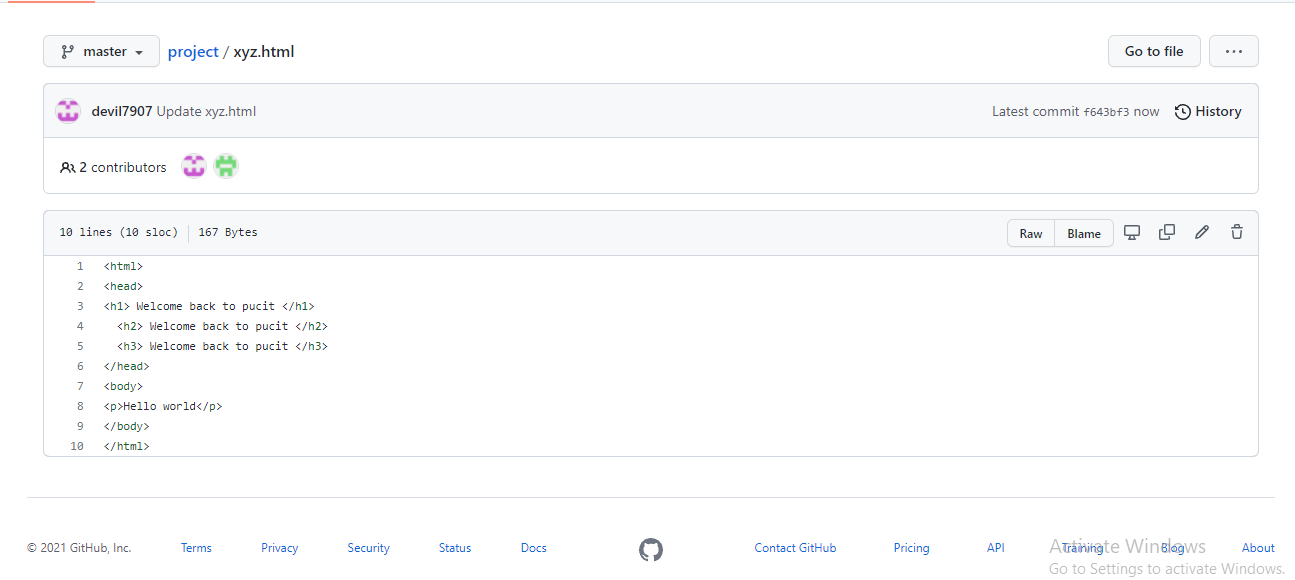 Github Devil7907 Project