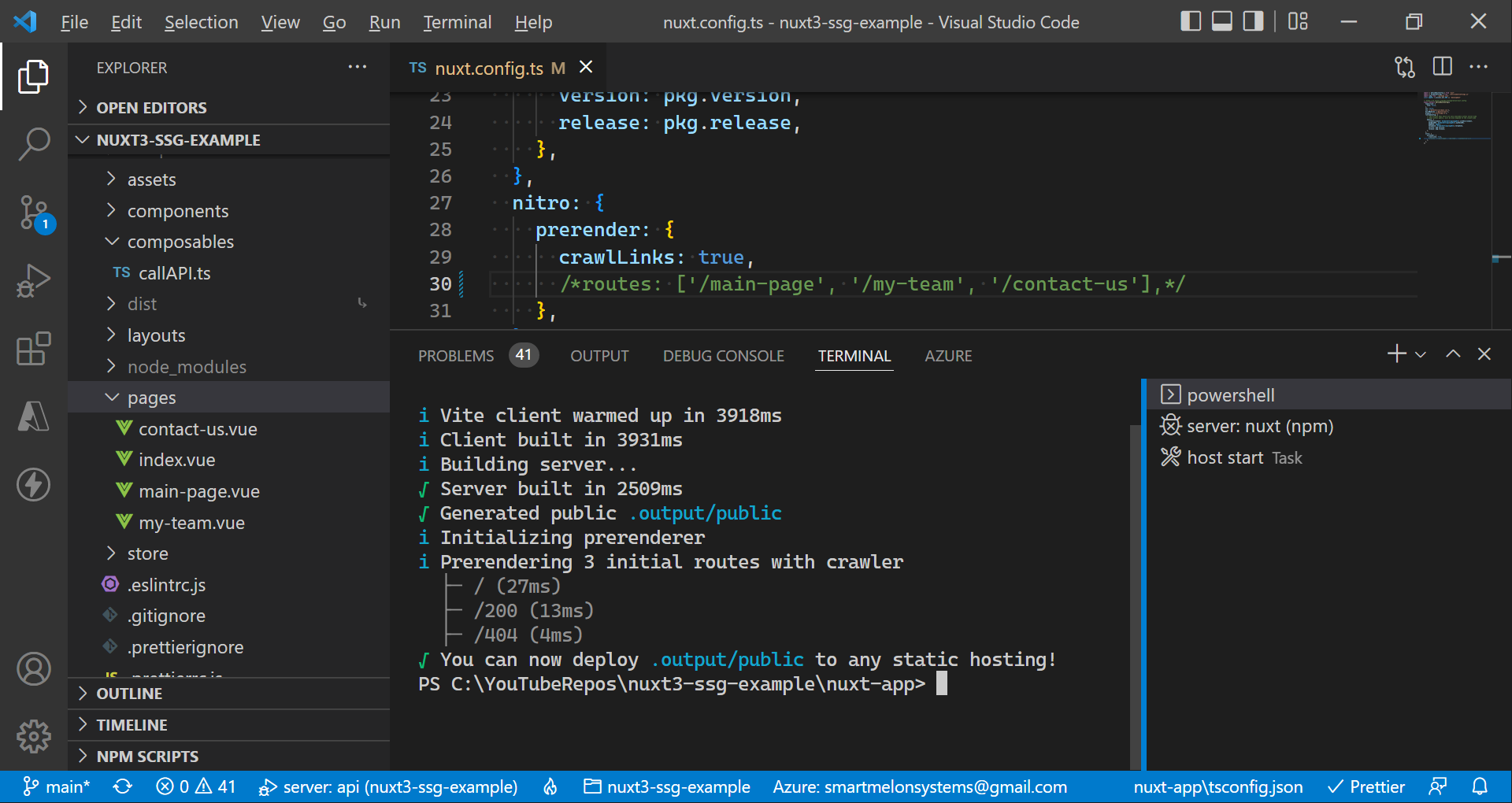 Generate is missing pages · Issue #14115 · nuxt/nuxt · GitHub
