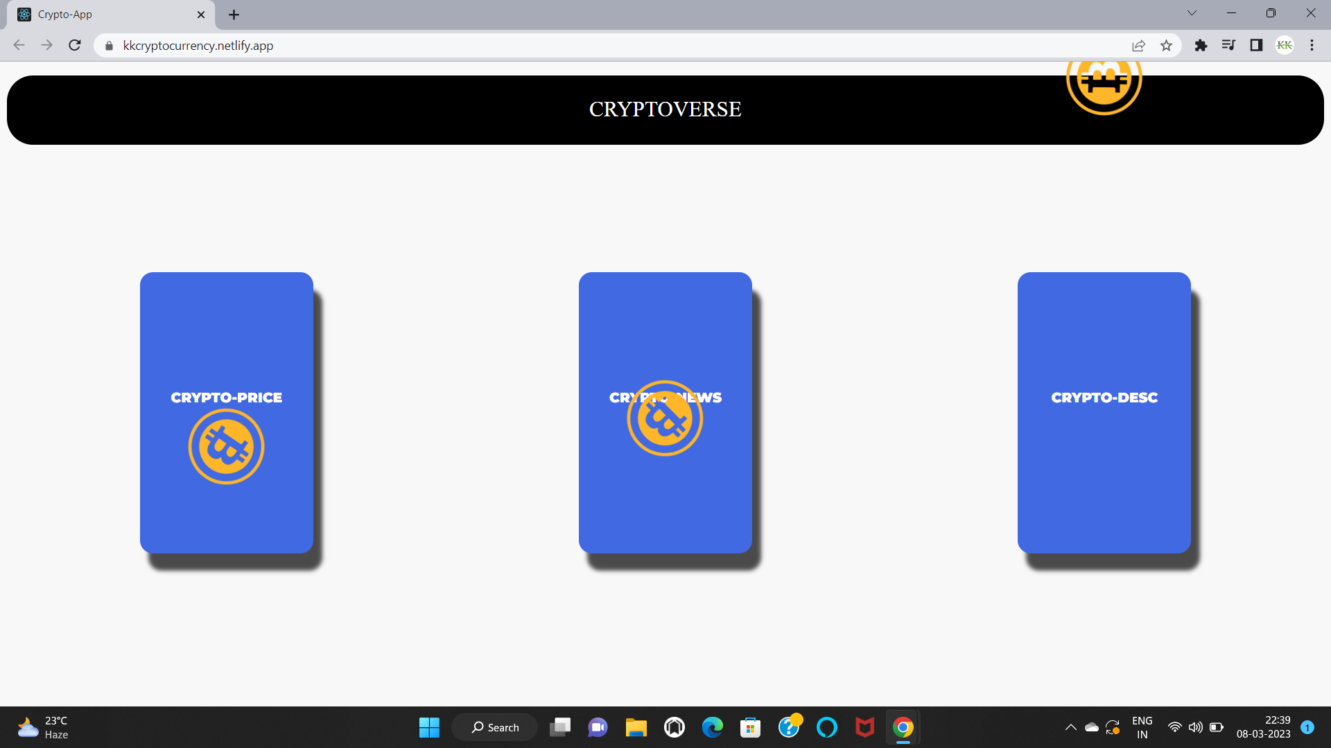 GitHub - KshiTiz59/CryptoVerse