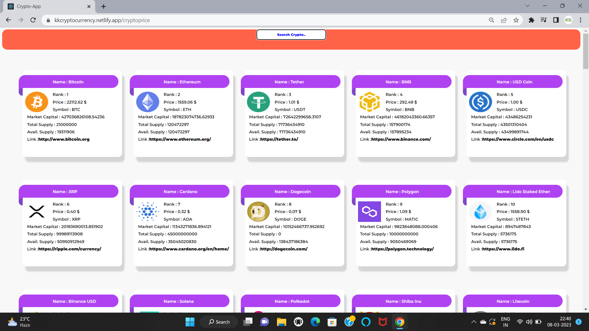 GitHub - KshiTiz59/CryptoVerse