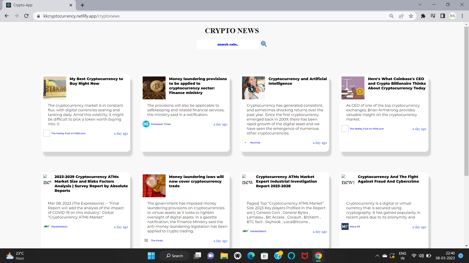 GitHub - KshiTiz59/CryptoVerse