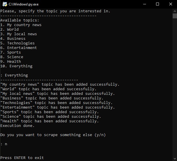 GitHub - ZG06/GoogleNews-Scraping: The program scrapes the news from the Google News and exports ...