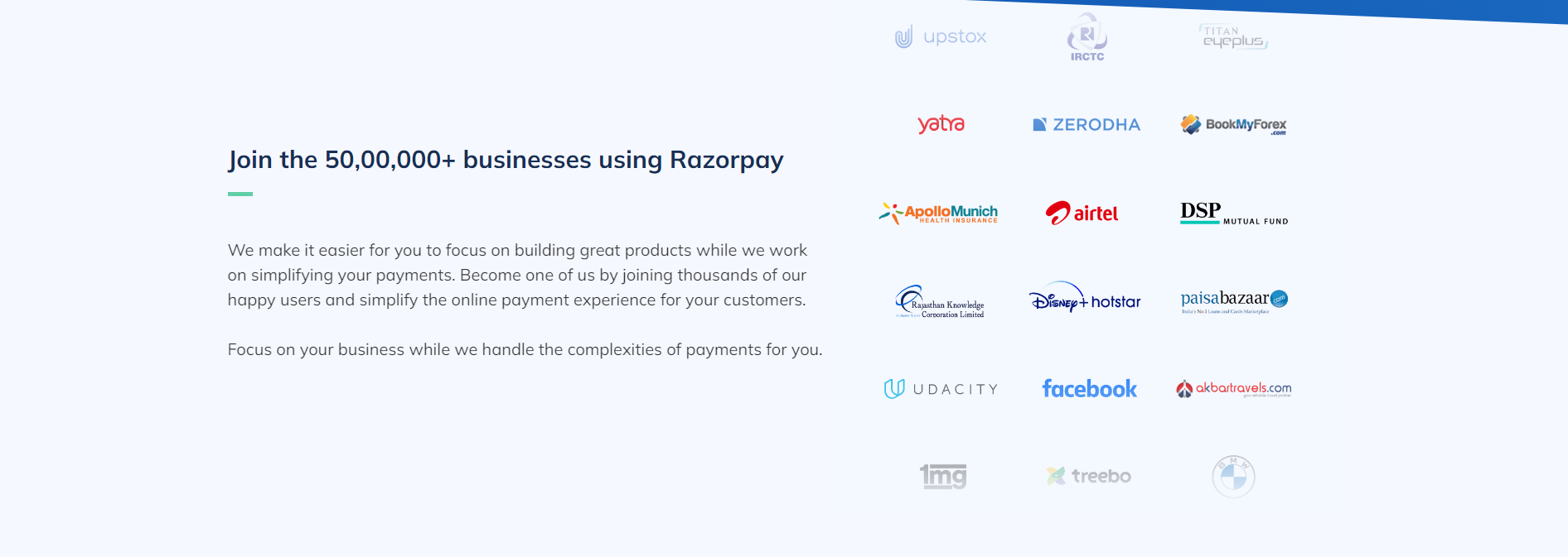 GitHub - pritamchaudhary/Razorpay-Clone: This website is created by using html and tailwindcss