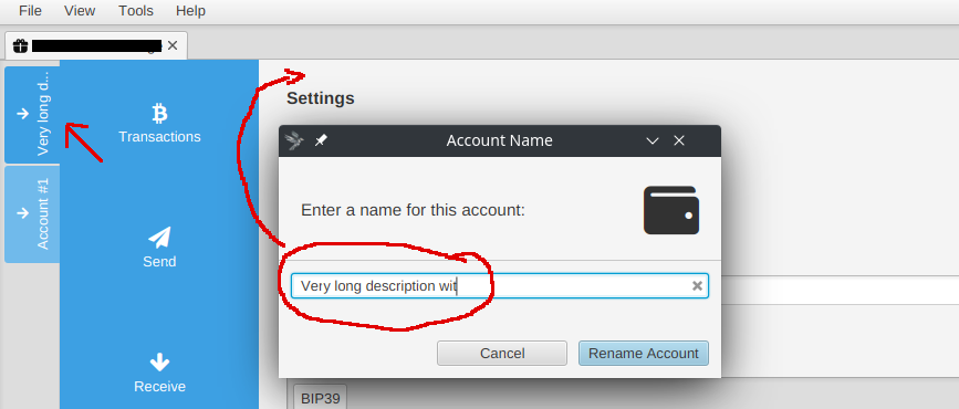 Long name for a wallet becomes unreadable · Issue #1076 · sparrowwallet/sparrow · GitHub