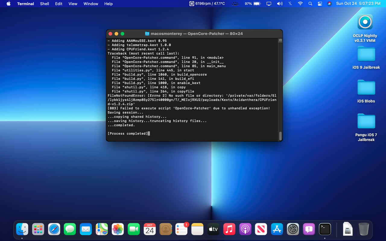 [Bug]: Setting the spoof level from none to a different one crashes ...