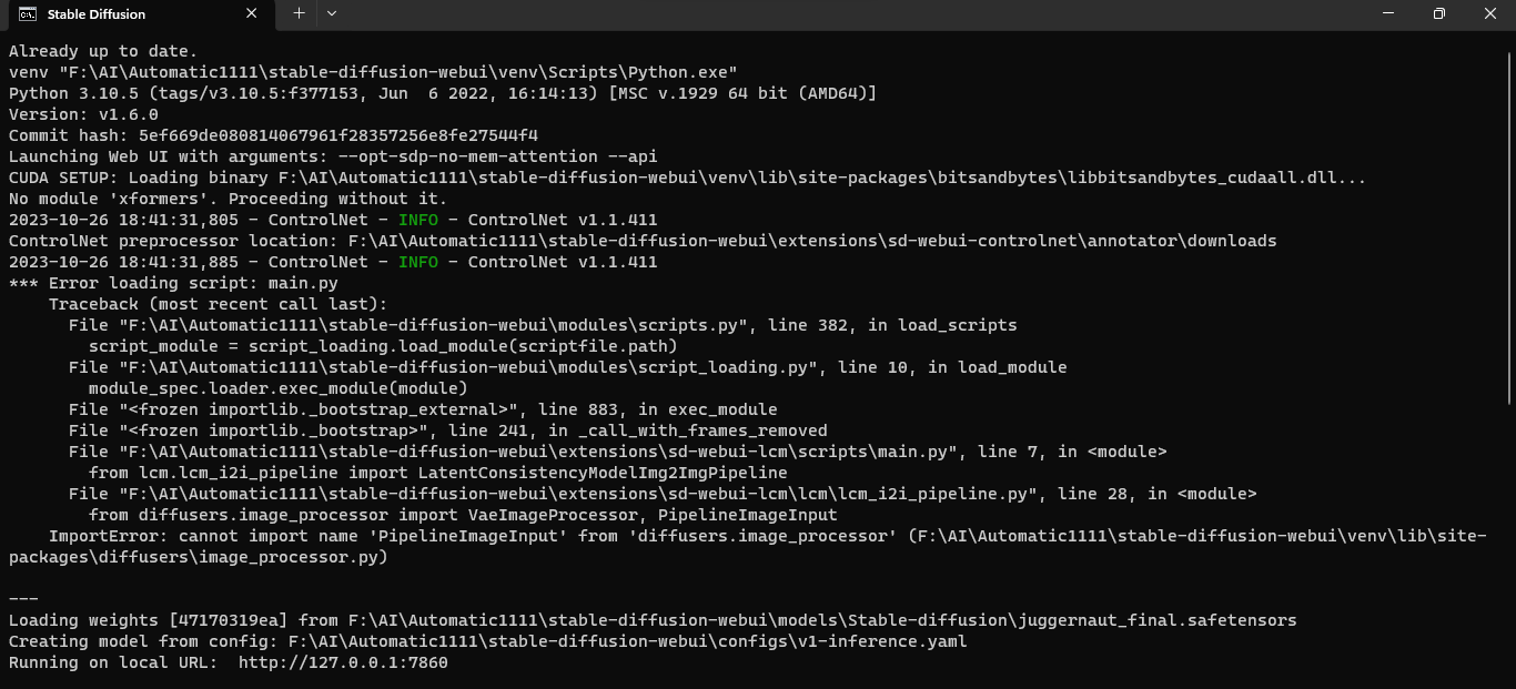 LCM missing from Tabs & Diffusers Updated · Issue #24 · 0xbitches/sd-webui-lcm · GitHub