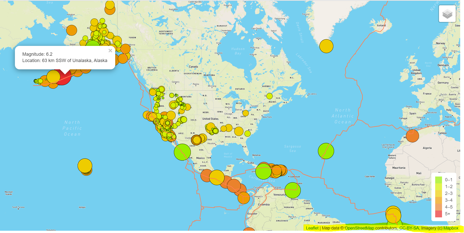 GitHub - namu12345/Mapping_Earthquakes: Use Javascript's Leaflet library along with the Mapbox ...