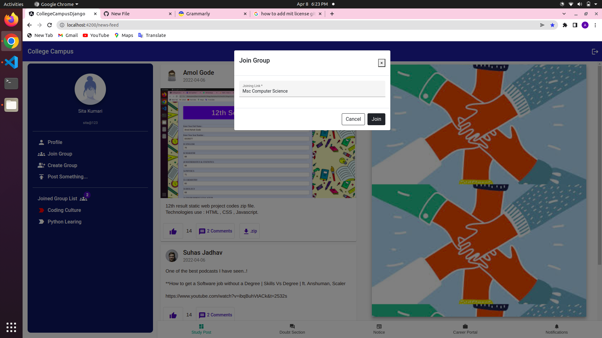 GitHub - AmolGode/College-Campus-Angular-Django-Rest: College Campus provides a social ...