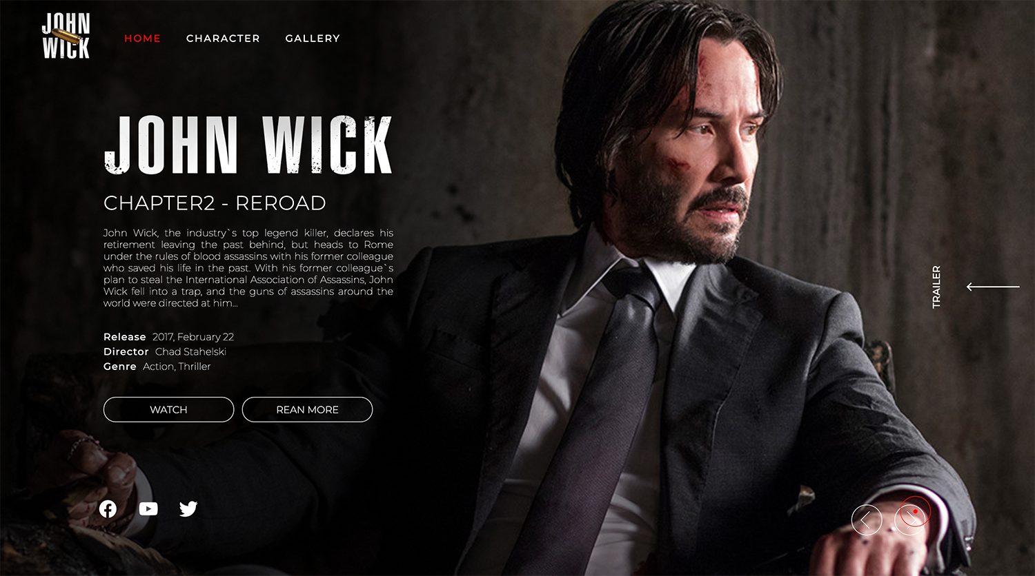 Github This Sangyeon Johnwick Movie Johnwick Promotion Website